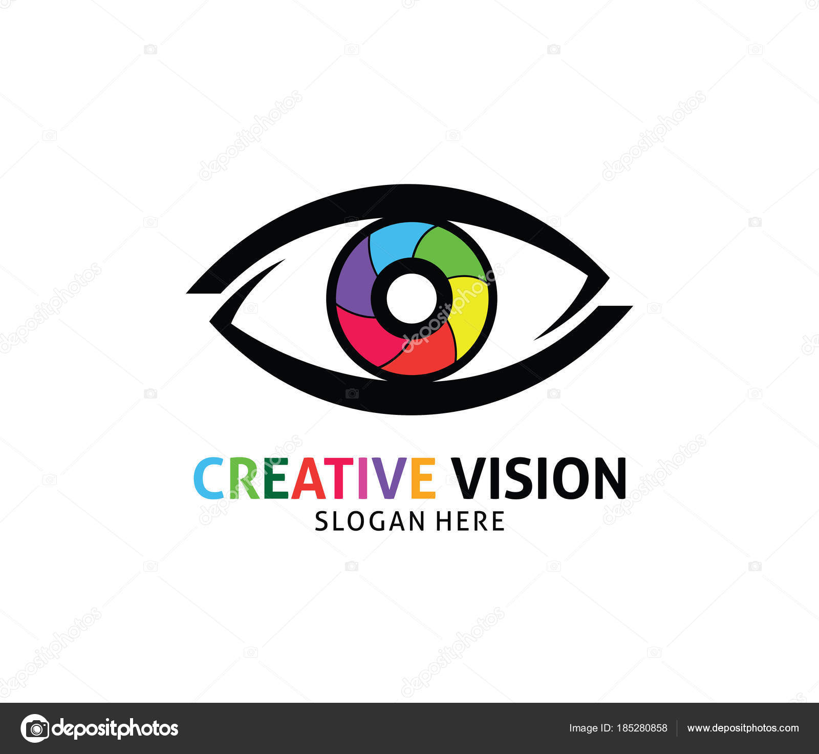 Image vectorielle Technologie optique oeil vision future vecteur logo ...