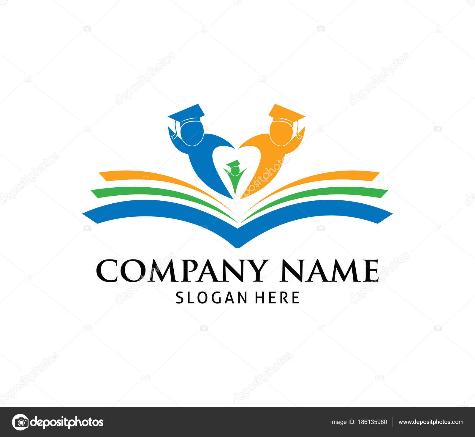 Smart learning education book shop store vector logo design Stock ...