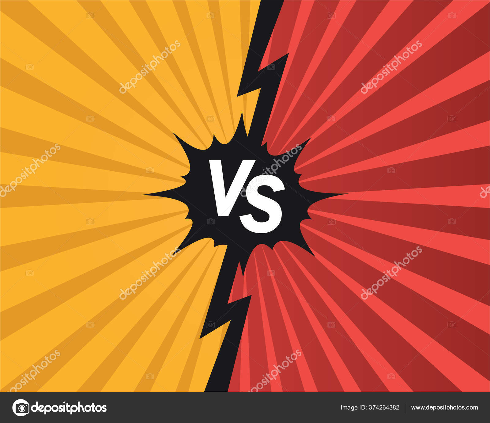 Opponent Opposition Fighting Frame Border Vector Background Design ...