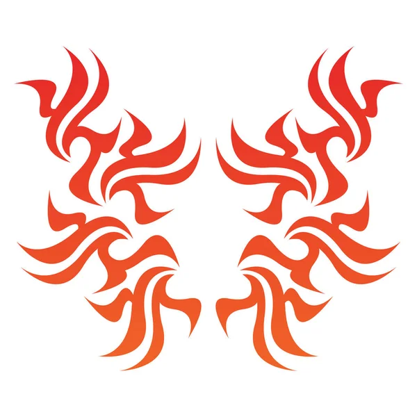 Red Flame Sign White Background Stock Vector Image by ©fle-x-elf #371850922