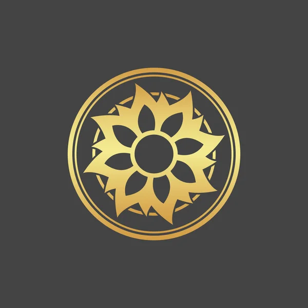 Emblema dorado imágenes de stock de arte vectorial | Depositphotos