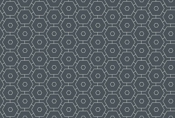Seamless geometric pattern design illustration. In dark grey, wh ...