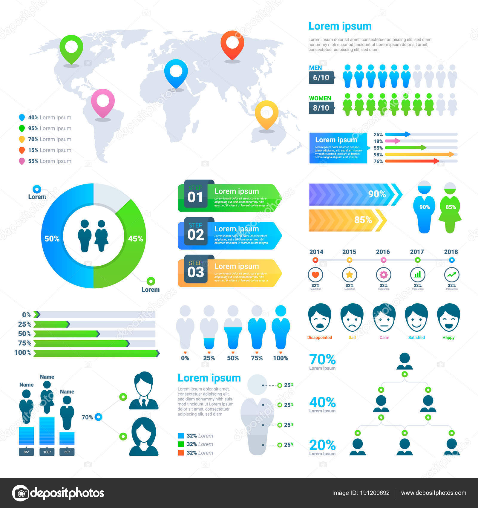 Demographic Infographic Template