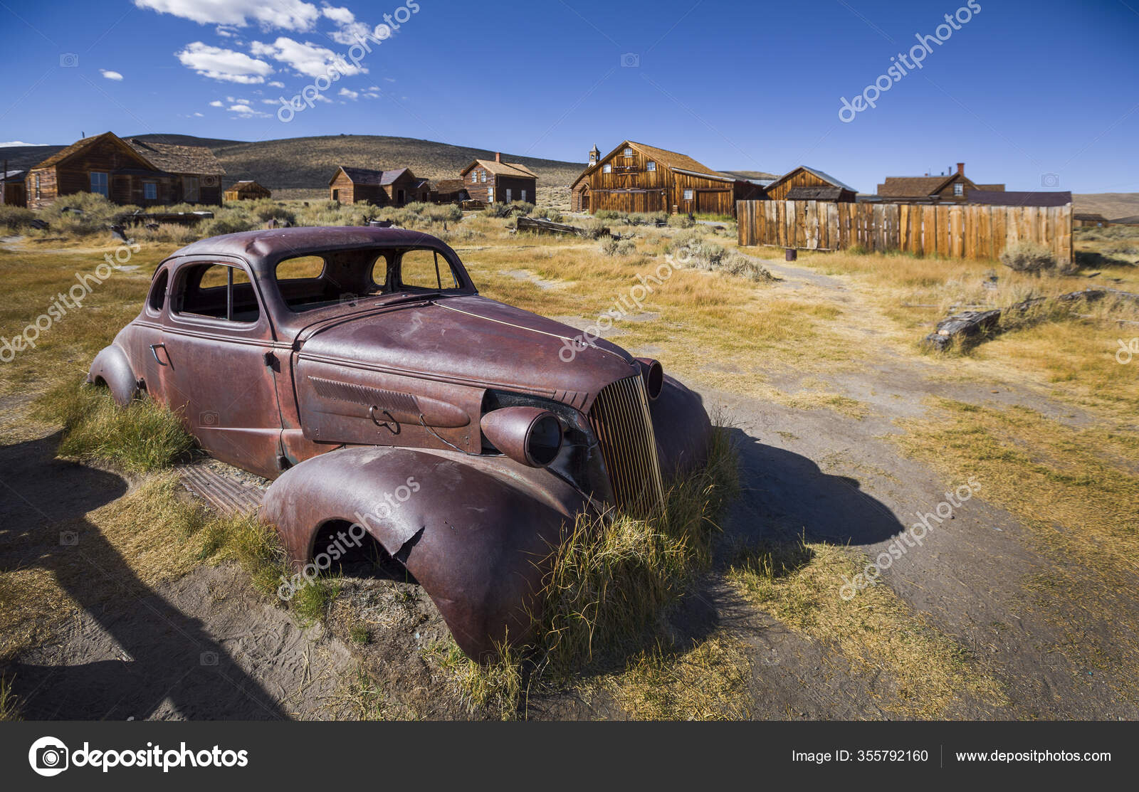 Rusty Oldtimer Ghost Town Bodie Old Gold Digger Town California – Stock ...