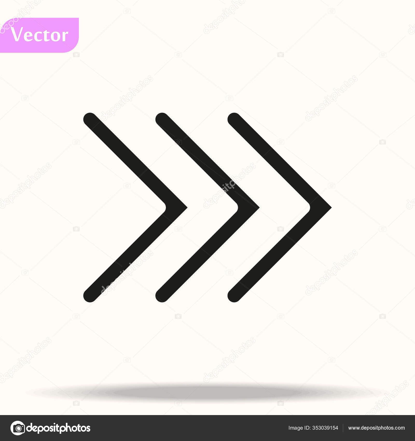 Pfeil-Symbol. Isolierte perfekte Pixel mit flachem Stil in weißem ...