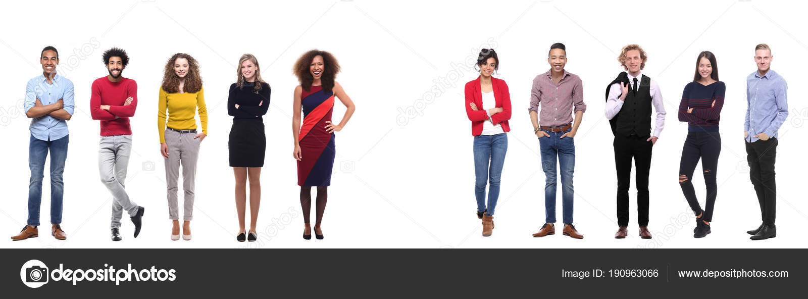 Group People Front White Background Stock Photo by ©Djomas 190963066