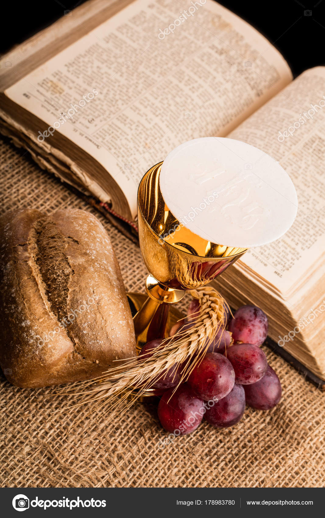 Christian Communion Composition Table — Stock Photo © yeti88 #178983780