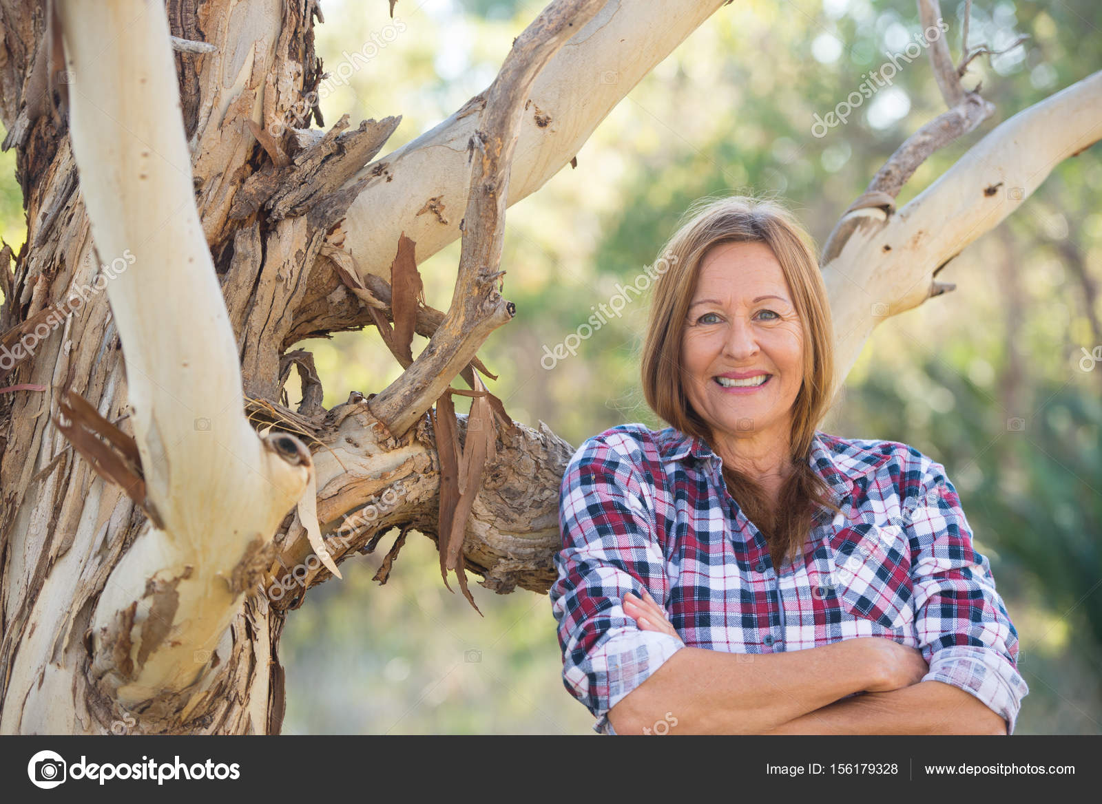 Portrait attractive mature country woman — Stock Photo © roboriginal ... Portrait attractive mature country woman — Stock Photo © roboriginal ...