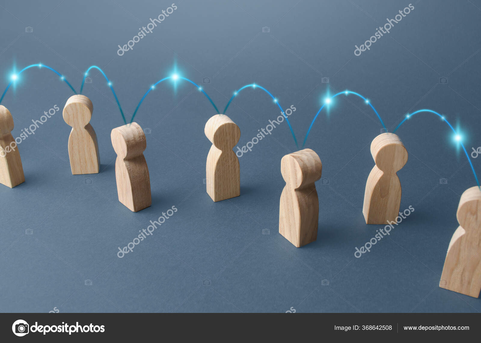 People Connected Chain Connections Communication Information Transfer ...