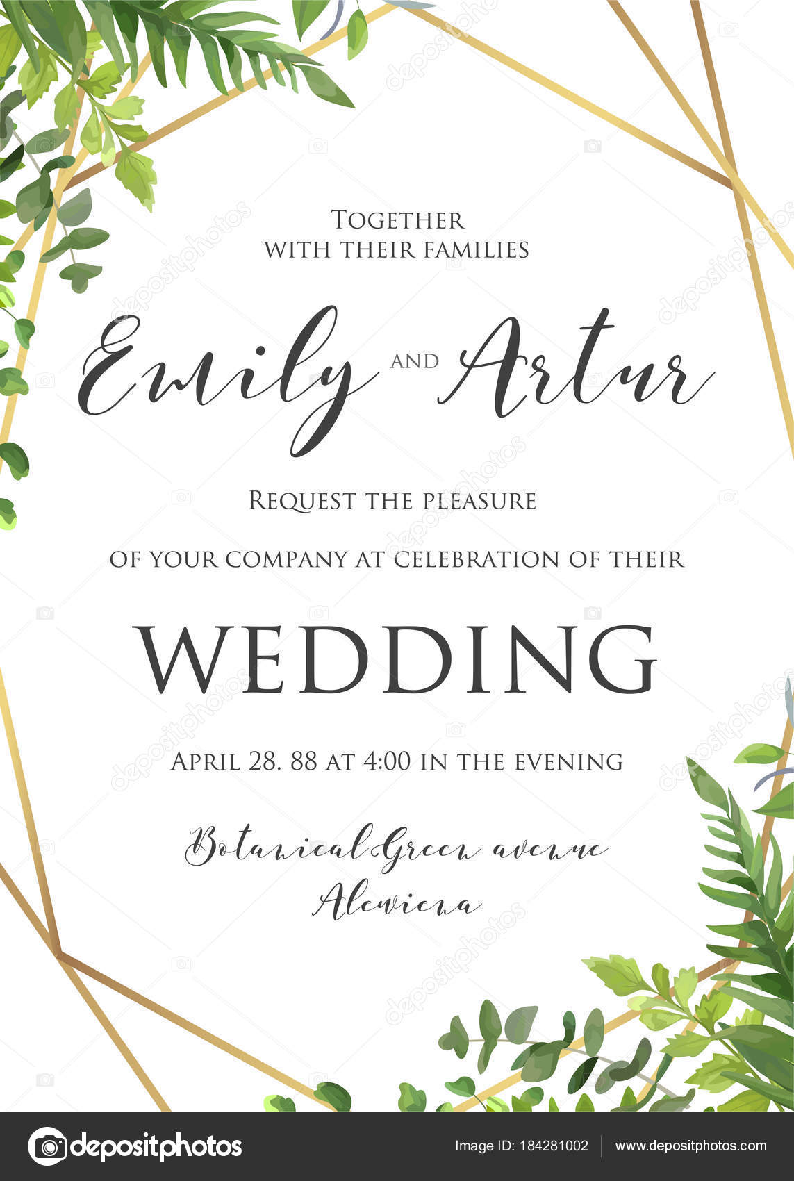 Modern Invitation Border