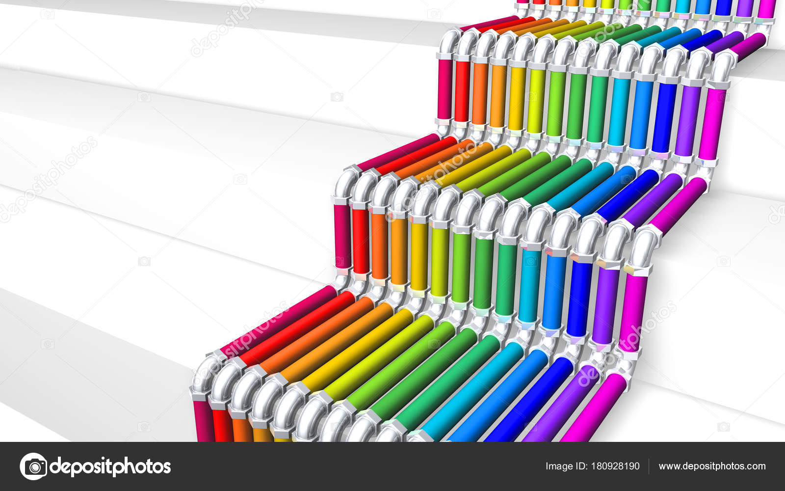 Pipe Tubes Rainbow Colors Stock Photo by ©selimcan 180928190