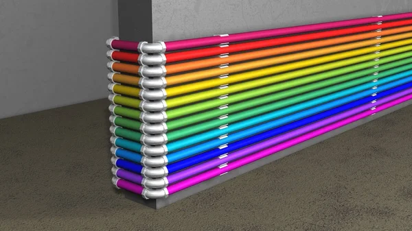 Pipe Tubes Rainbow Colors Stock Photo by ©selimcan 180928190