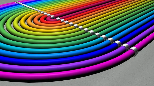 Pipe Tubes Rainbow Colors Stock Photo by ©selimcan 180928460