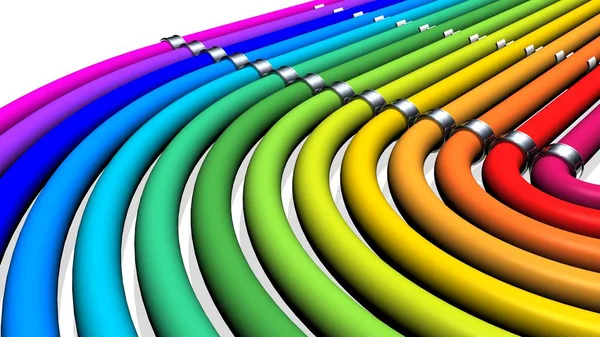 Pipe Tubes Rainbow Colors Stock Photo by ©selimcan 180928460
