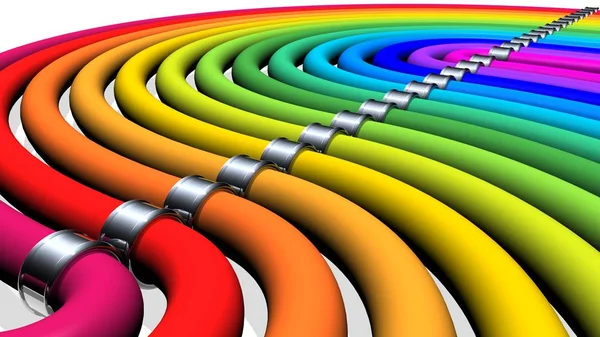 Pipe Tubes Rainbow Colors Stock Photo by ©selimcan 180928460