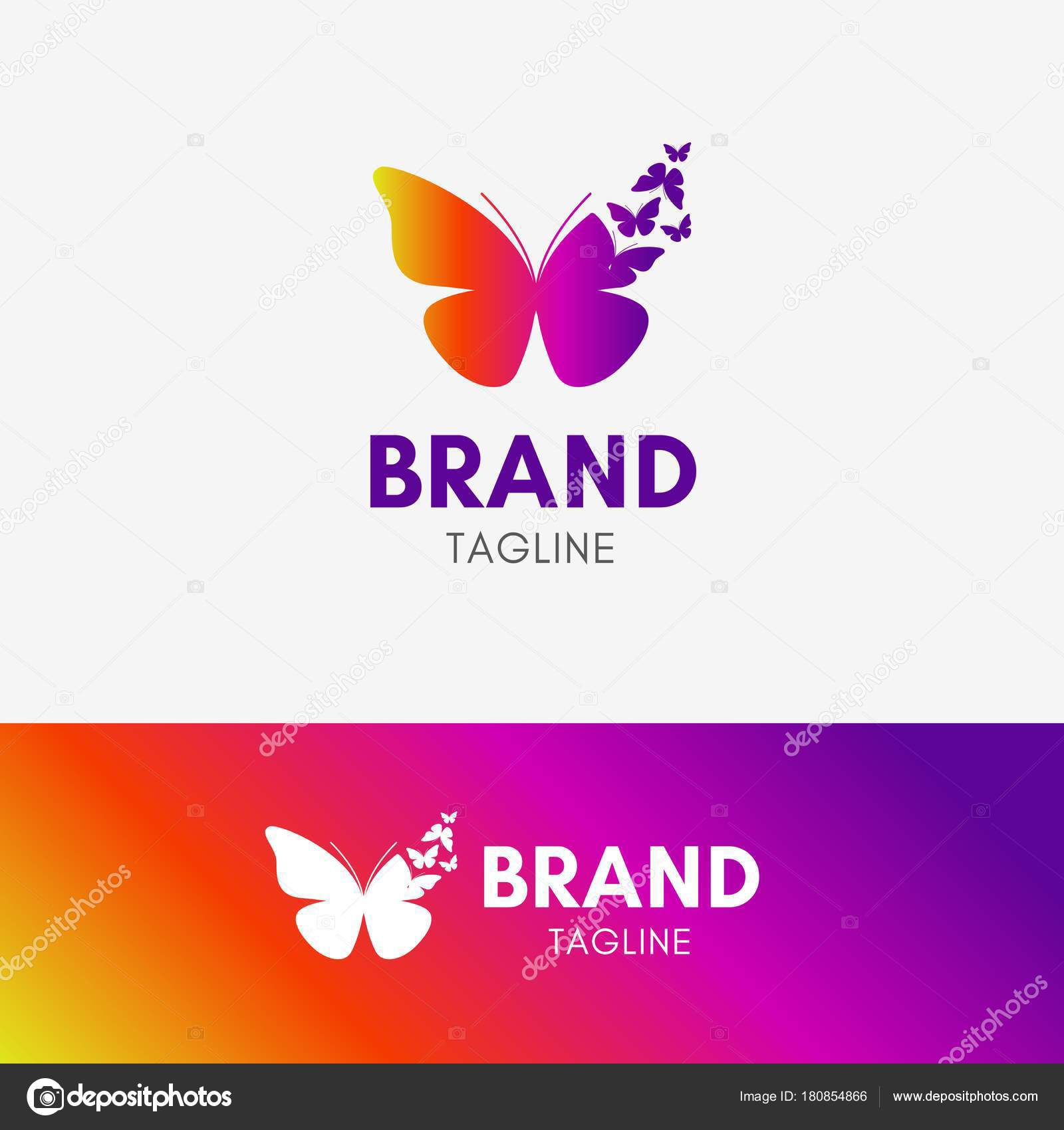 Butterfly Morph Logo Stock Vector Image by ©endemiq #180854866
