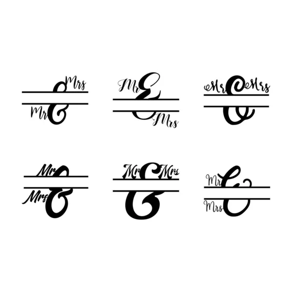 Mrs monogram Vector Art Stock Images | Depositphotos