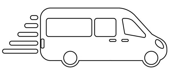 Airport Shuttle Van Shuttle Bus Flat Design Stock Vector by ©spalaukou ...