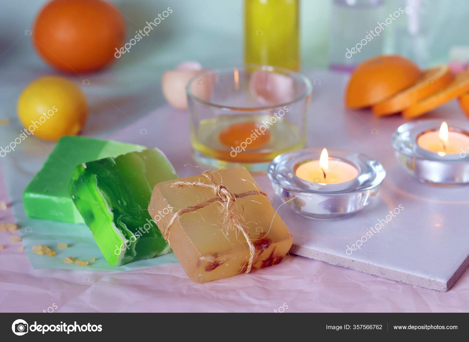 Soap Burning Candles Ingredients Mask Body Care Home Relaxation Spa ...