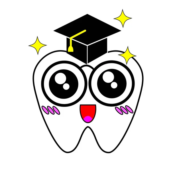 Cartoon smiling graduation cap — Stock Vector © kenbenner #21697863