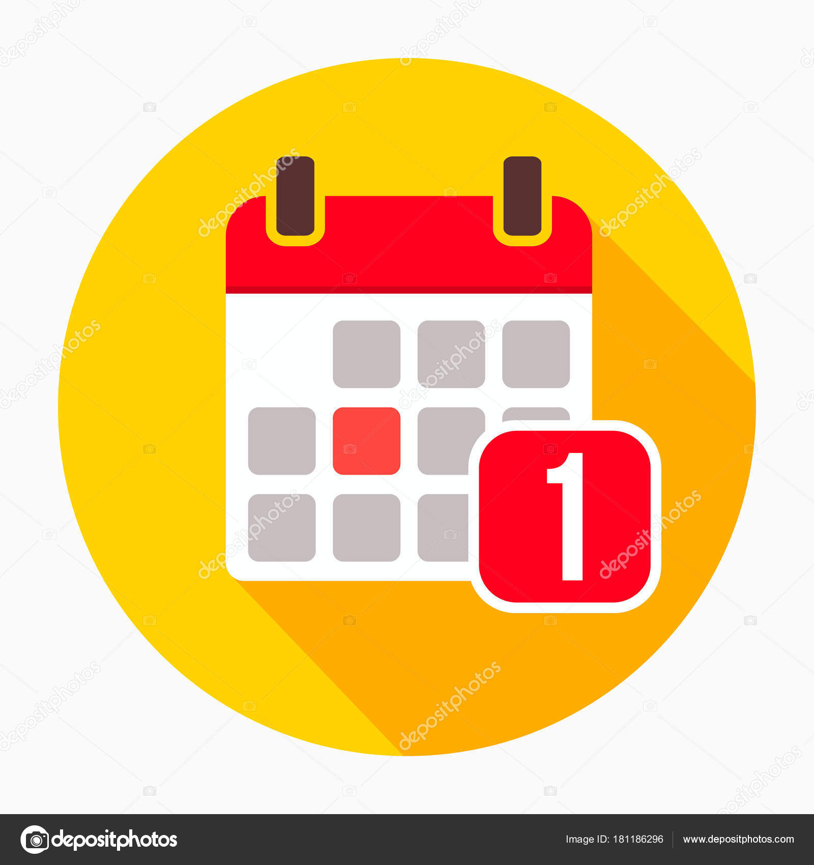 1 enero calendario fecha icono vector, lleno signo plano, pictograma ...