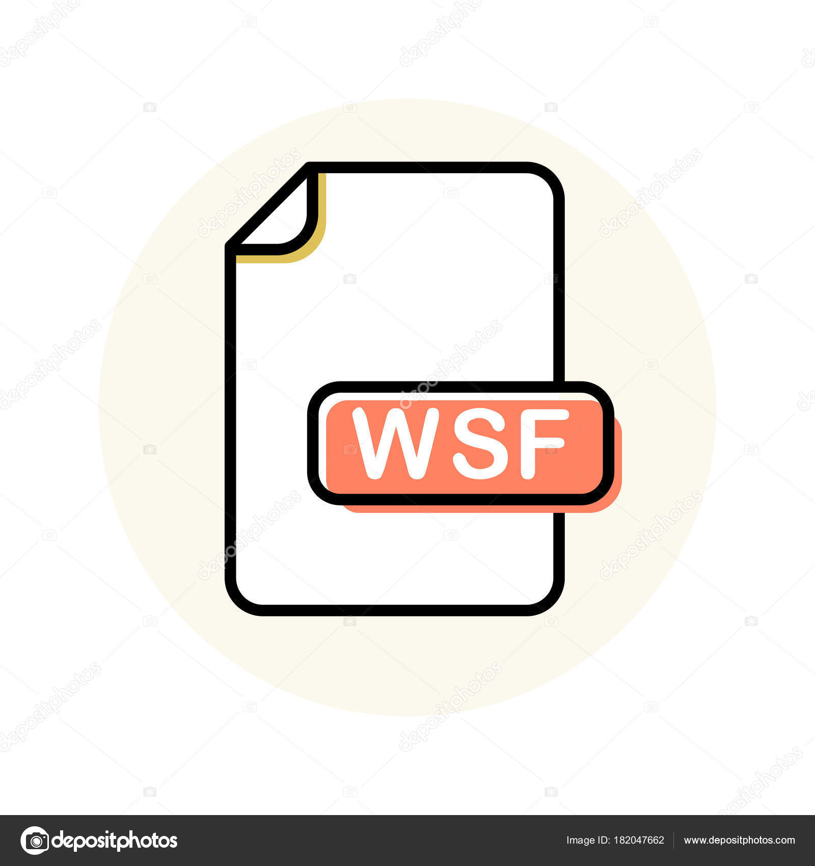 WSF file format, extension color line icon Stock Vector Image by ... WSF file format, extension color line icon Stock Vector Image by ...