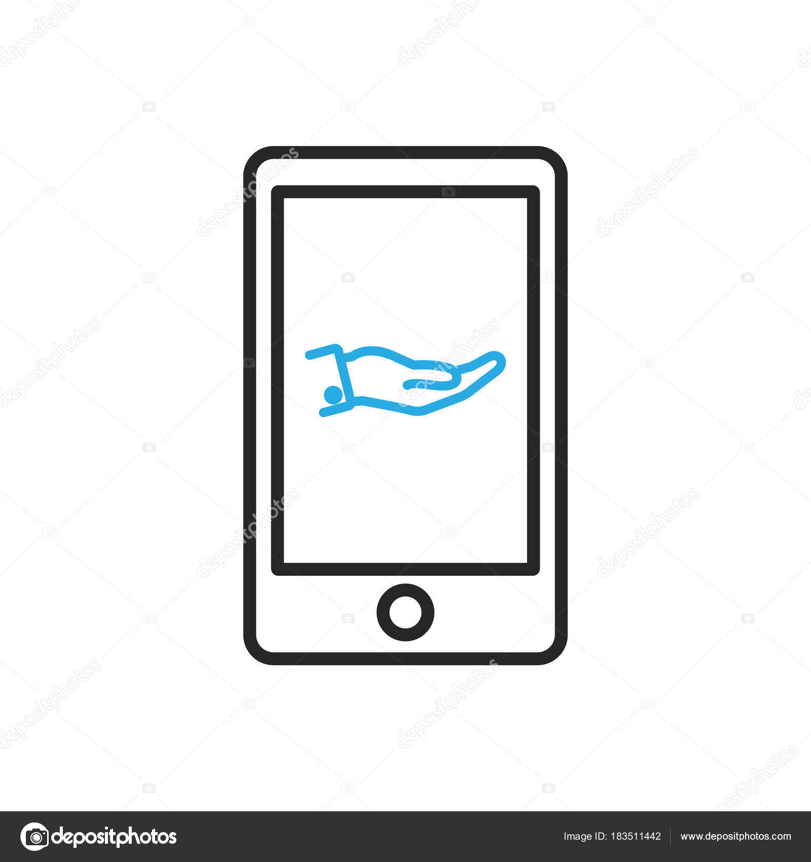 Smartphone icon. Mobile services Stock Vector Image by ©AZVector #183511442