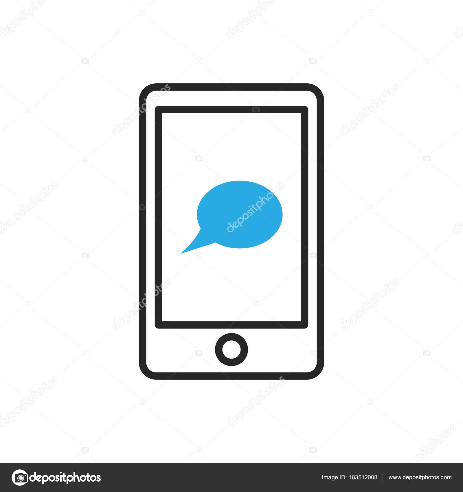Smartphone icon. Mobile sms message Stock Vector Image by ©AZVector ...
