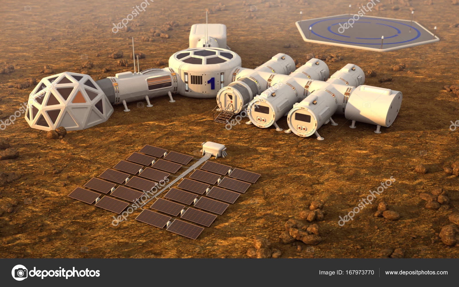 Colonia Espacial En Marte