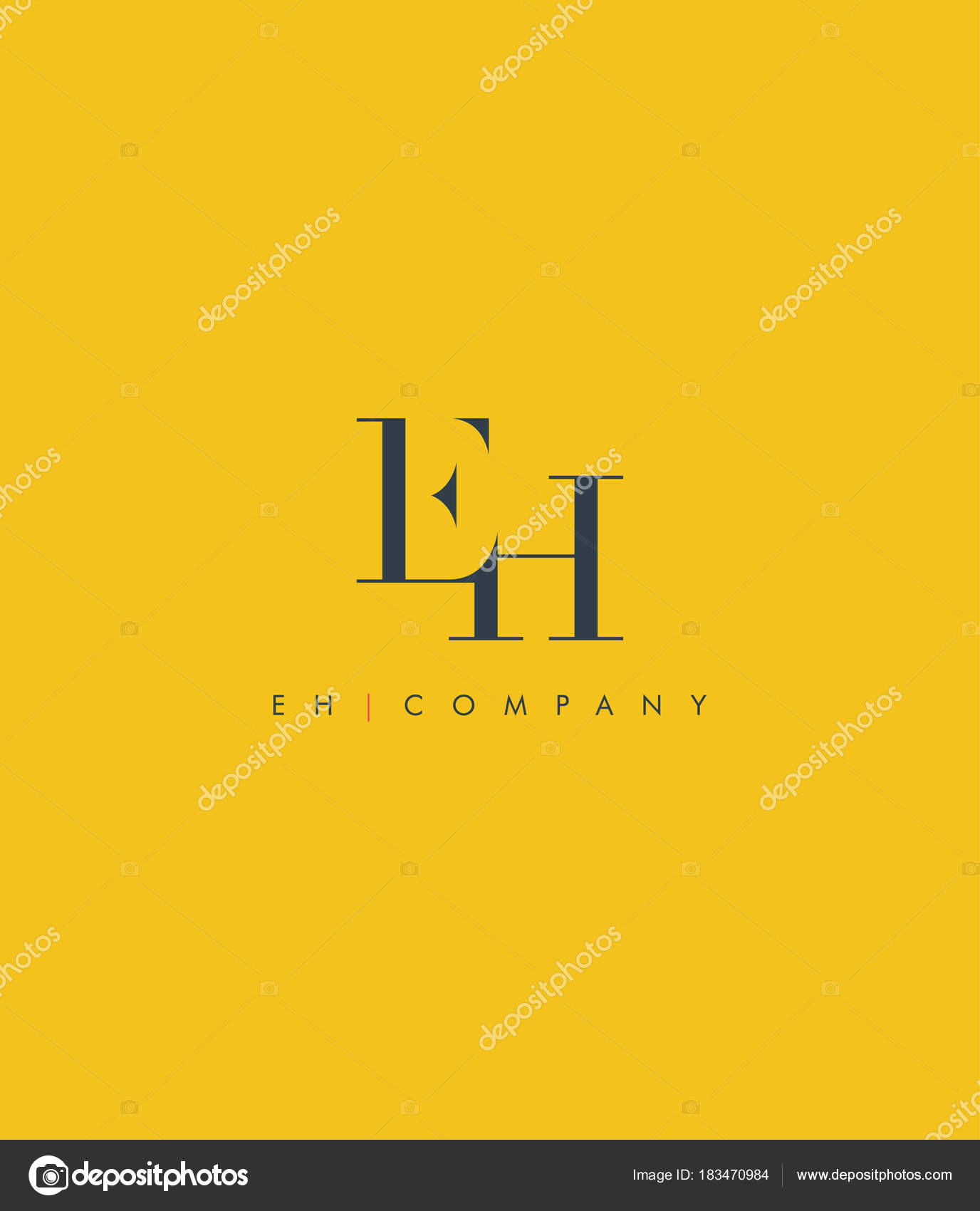 Conjunto Letras Logo Plantilla Tarjeta Visita Vector Vector de stock ...