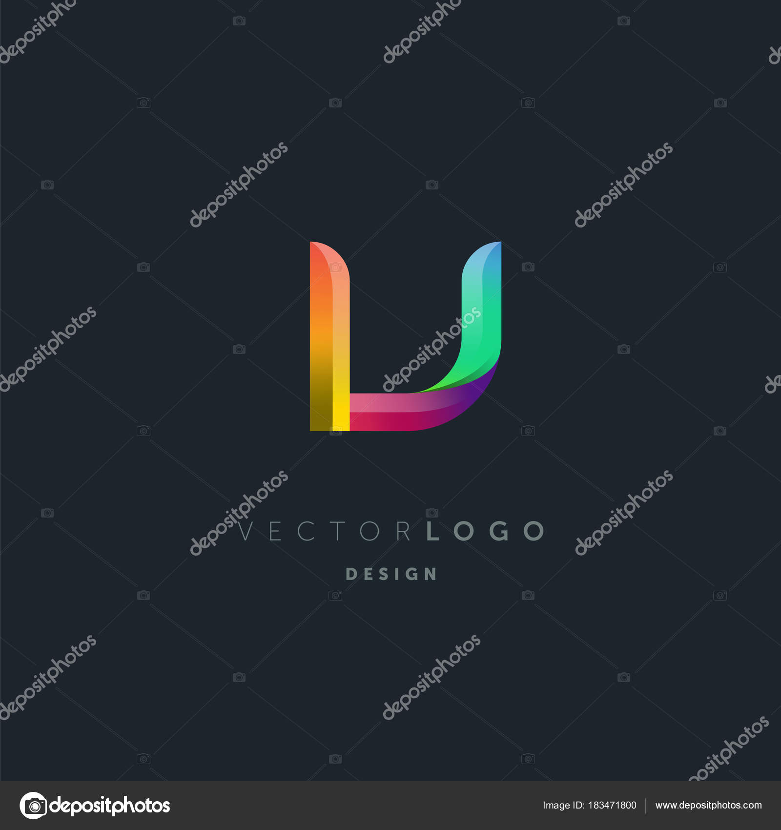 Logo Gradient Black Background Stock Vector by ©ajayandzyn@gmail.com ...
