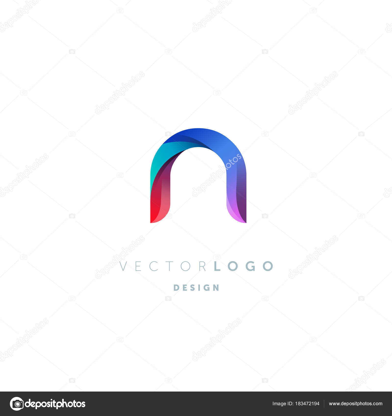 Logo Gradient White Background Stock Vector Image by ©ajayandzyn@gmail ...