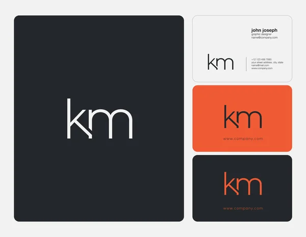 Letters km Vector Art Stock Images | Depositphotos