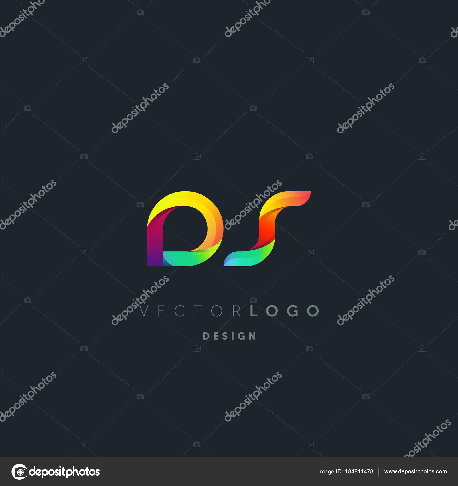 Joint Letters Logo Business Card Template Vector Stock Vector by ...