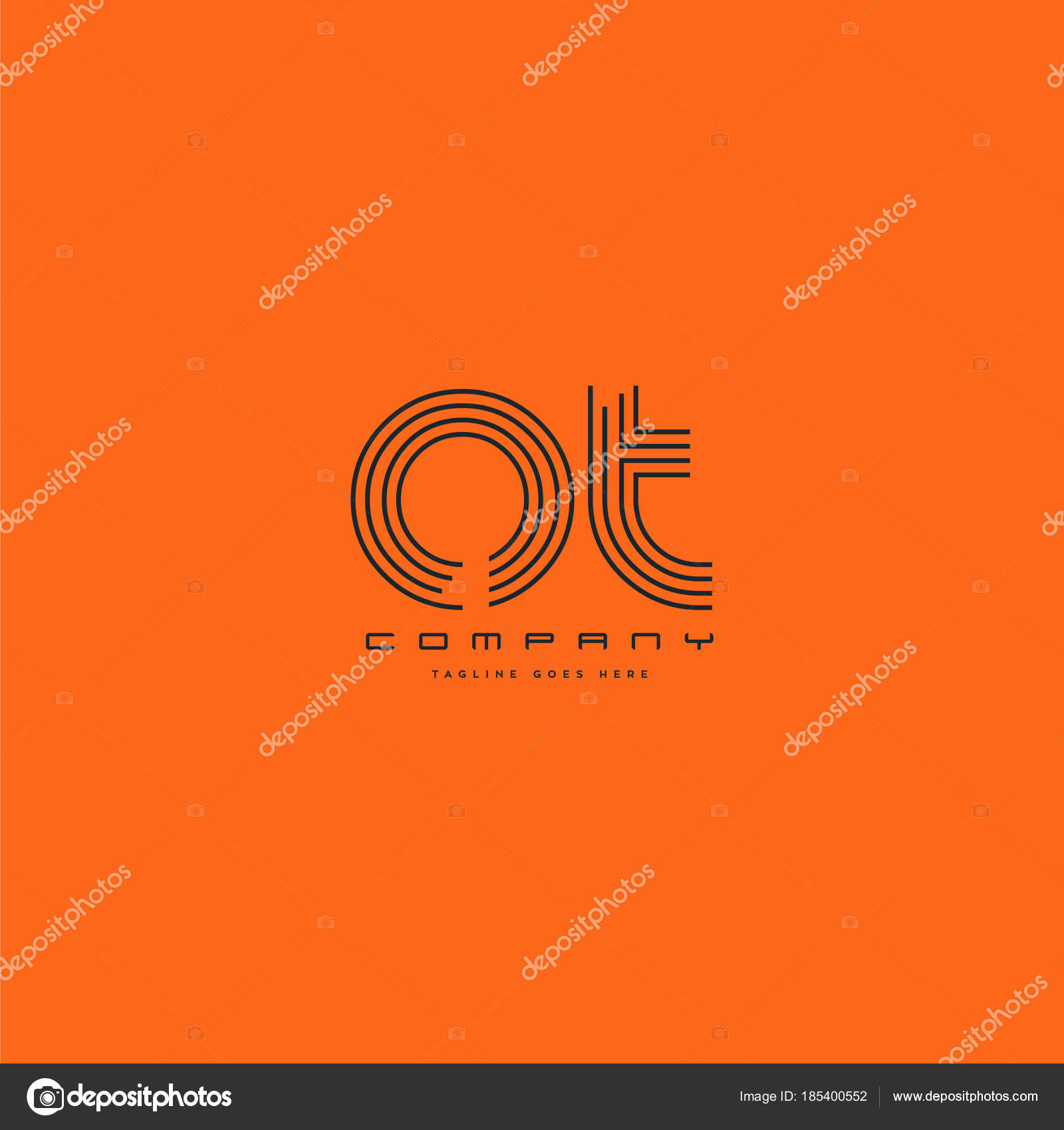 Joint Letters Logo Business Card Template Vector Stock Vector by ...