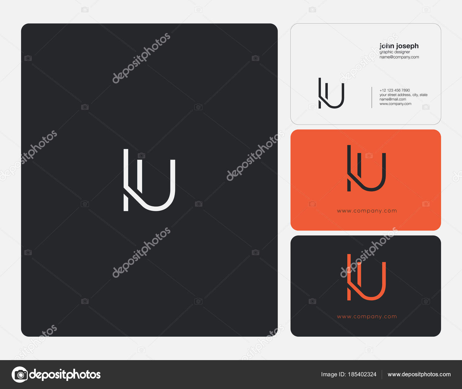 Conjunto Redondo Letras Vector Ilustración Vector de stock por ...