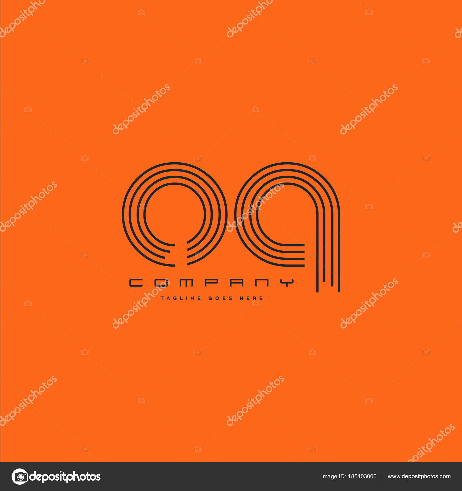 Joint Letters Logo Business Card Template Vector Stock Vector by ...