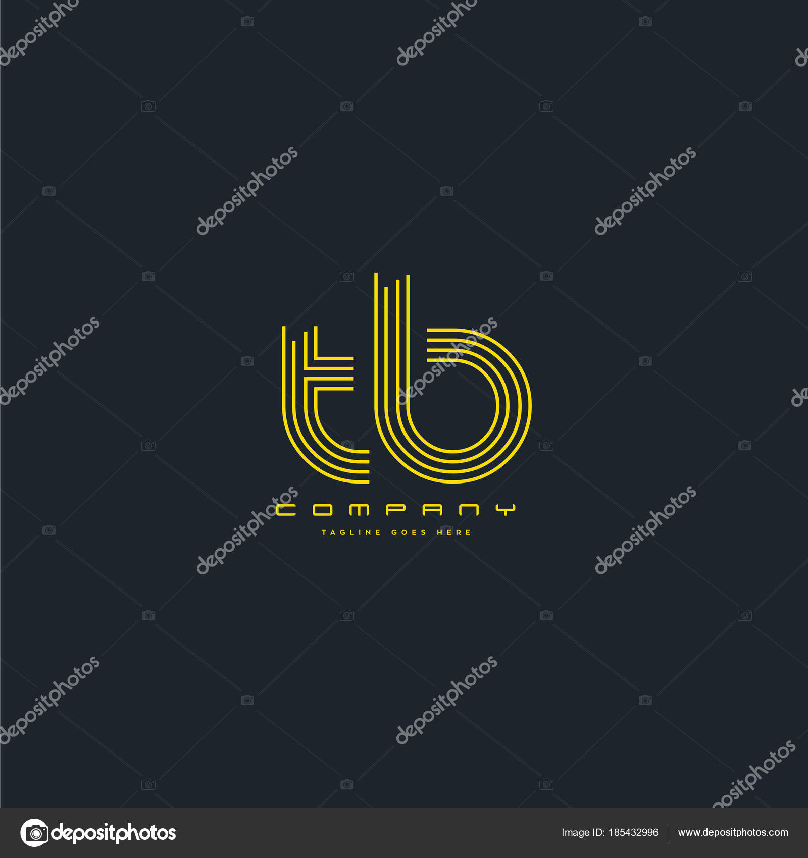 Logo Huruf Gabungan Templat Kartu Nama Vektor Vektor Stok oleh ...