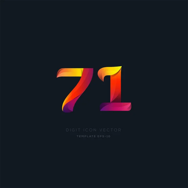 149 Number 71 logo Vector Images | Depositphotos