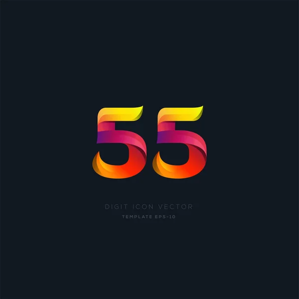 Number 55 Vector Art Stock Images | Depositphotos