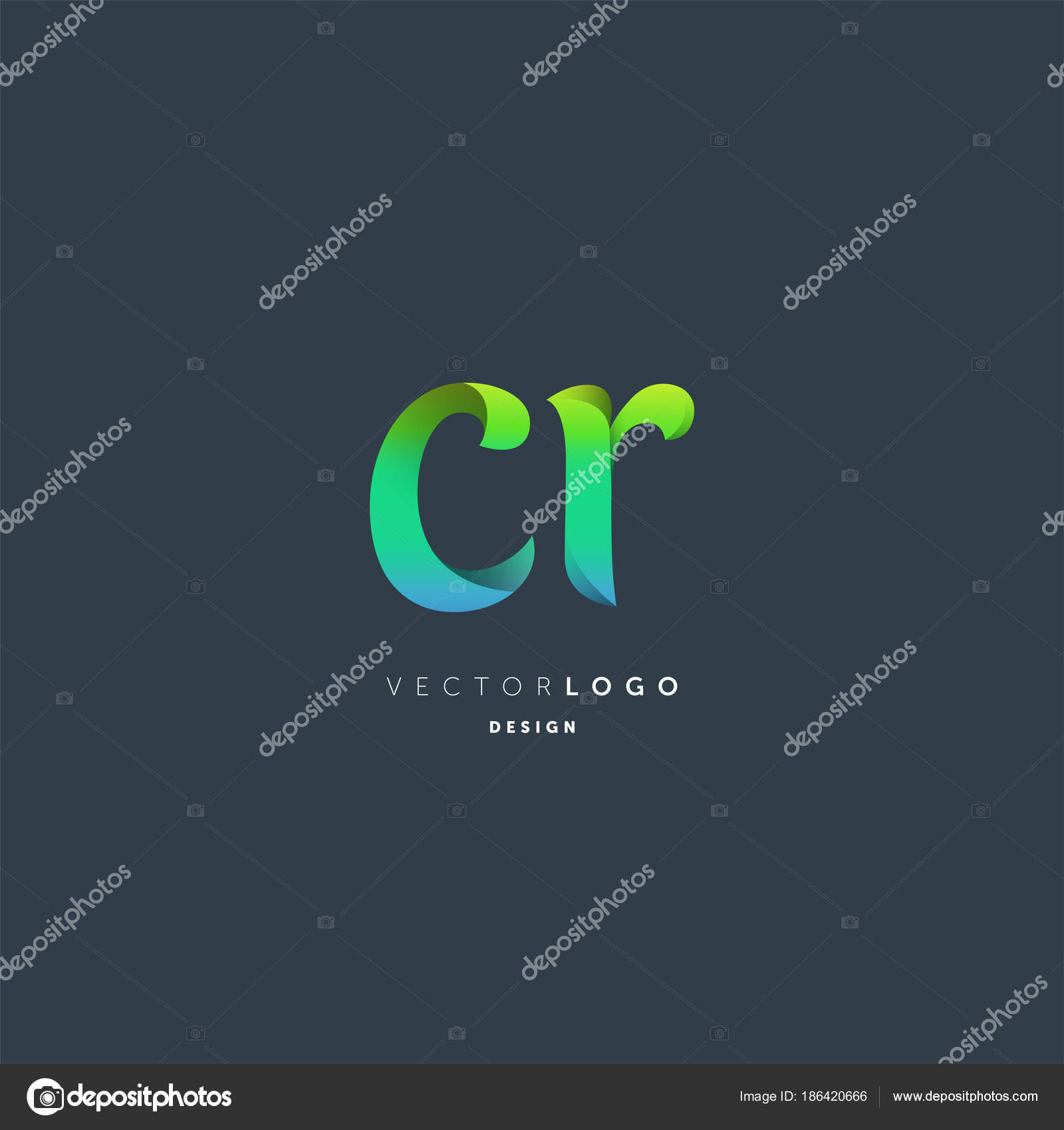 Logo Conjunto Letras Plantilla Tarjeta Visita Vector Vector de stock ...