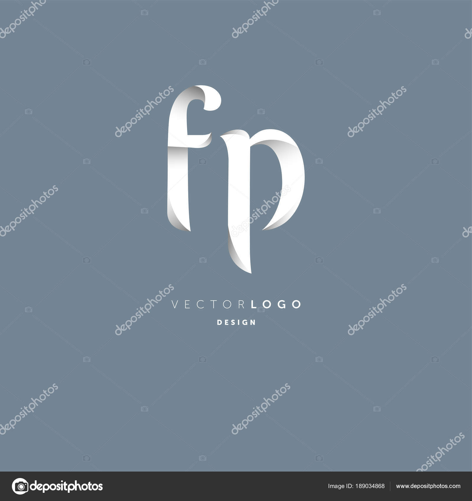 Joint Letters Logo Business Card Template Vector Stock Vector Image by ...