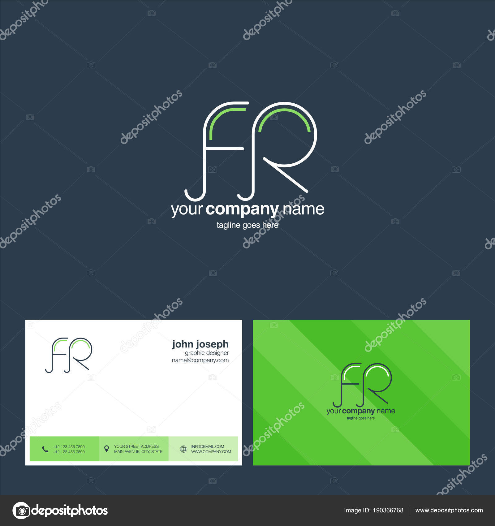 Logo Joint Business Card Template Vector Stock Vector by ©ajayandzyn ...