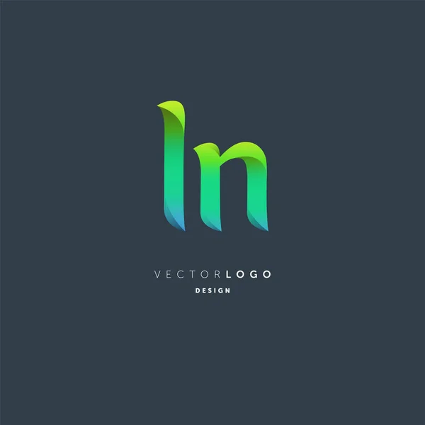 Logo ln letra imágenes de stock de arte vectorial | Depositphotos