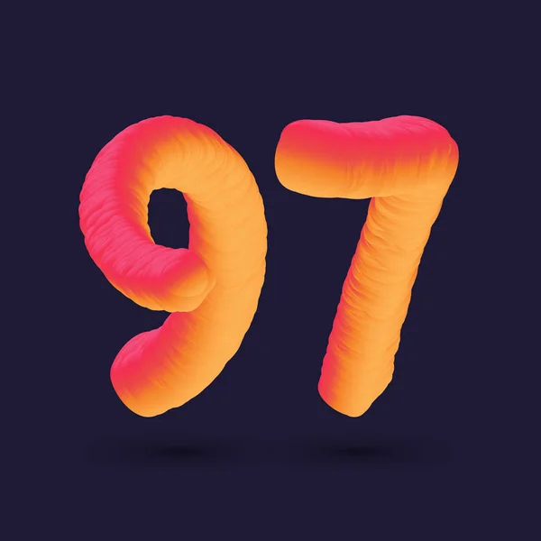 97 nomor dekorasi Vector Art Stock Images | Depositphotos