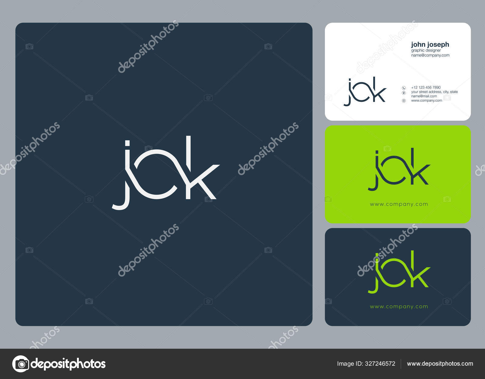 Logo Jok Business Card Template Vector Stock Vector Image by ...