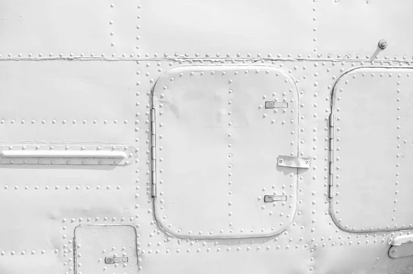 Aircraft metal plating texture with rivets — Stock Photo © timonko ...