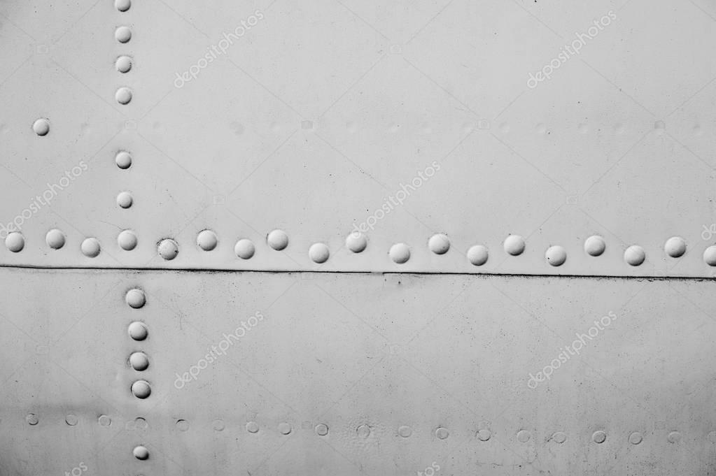 Aircraft metal plating texture with rivets — Stock Photo © timonko ...