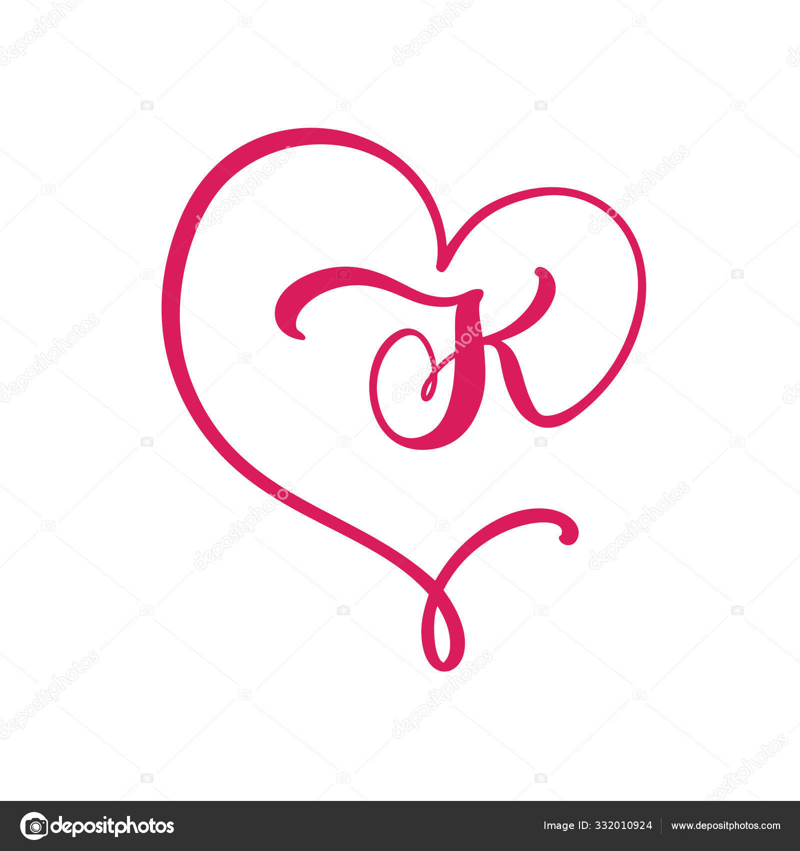 Letter K In Calligraphy