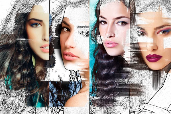 Beauty collage Stock Photos, Royalty Free Beauty collage Images ...